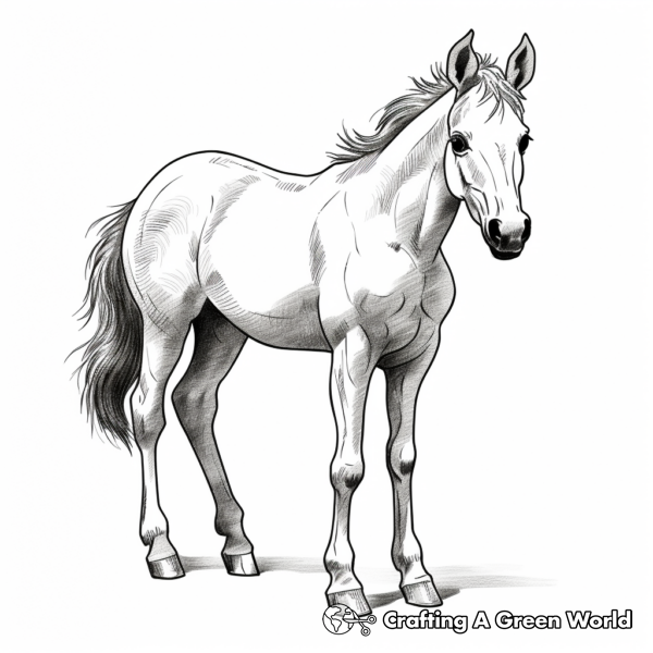 Realistic Pony Coloring Pages - Free & Printable!