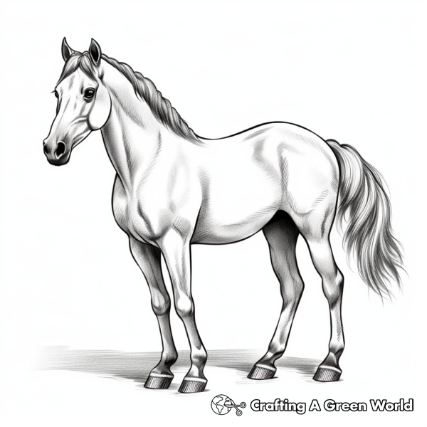 Realistic Pony Coloring Pages - Free & Printable!