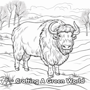 Musk Ox Coloring Pages - Free & Printable!