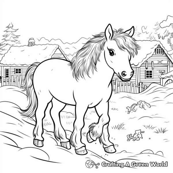 Shetland Pony Coloring Pages - Free & Printable!