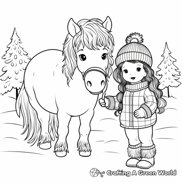 Shetland Pony Coloring Pages - Free & Printable!