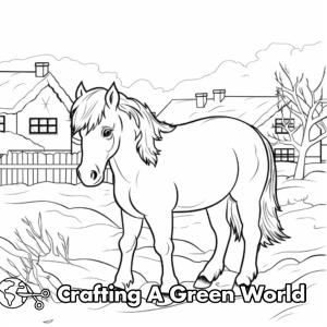 Shetland Pony Coloring Pages - Free & Printable!