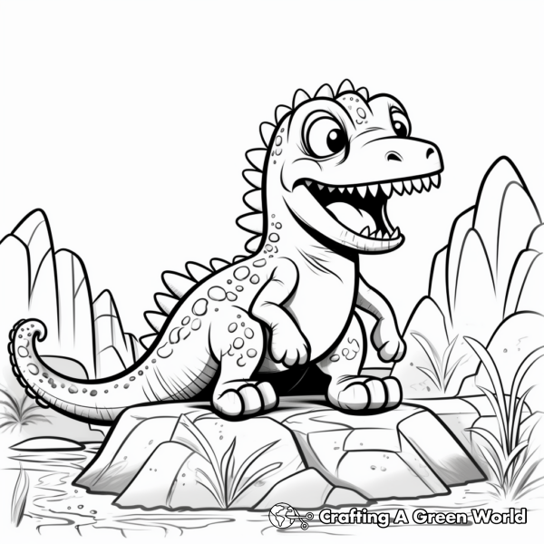 Yangchuanosaurus Coloring Page