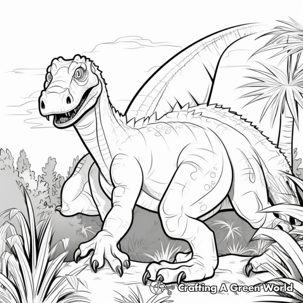 Yangchuanosaurus Coloring Page