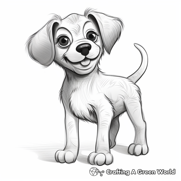 Realistic Puppy Coloring Pages - Free & Printable!