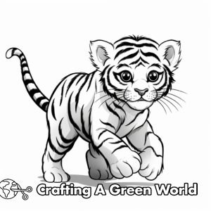 Tiger Cub Coloring Pages - Free & Printable!
