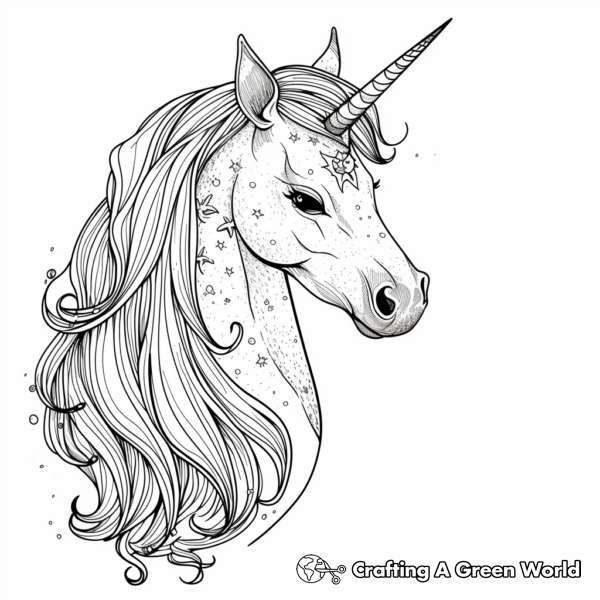 Realistic Unicorn Coloring Pages - Free & Printable!