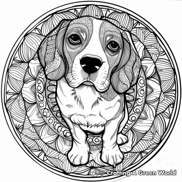 Dog Mandala Coloring Pages - Free & Printable!