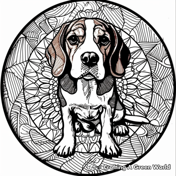 Dog Mandala Coloring Pages - Free & Printable!
