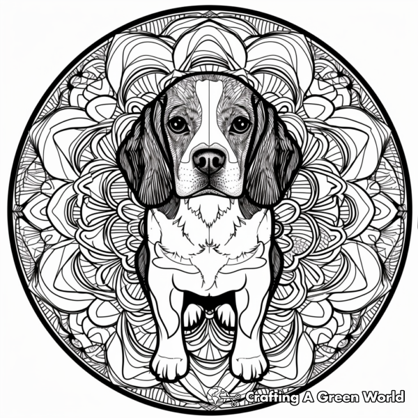 Dog Mandala Coloring Pages - Free & Printable!