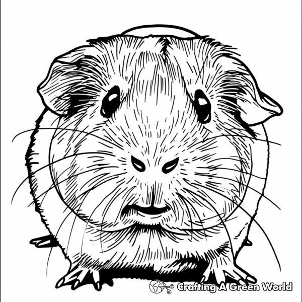 Guinea Pig Coloring Pages - Free & Printable!
