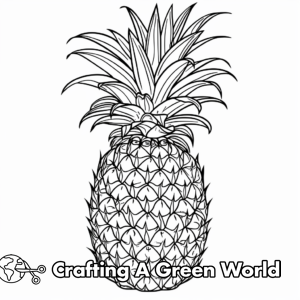 Pineapple Coloring Pages - Free & Printable!