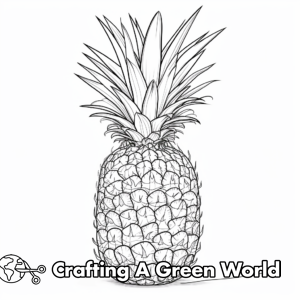 Pineapple Coloring Pages - Free & Printable!