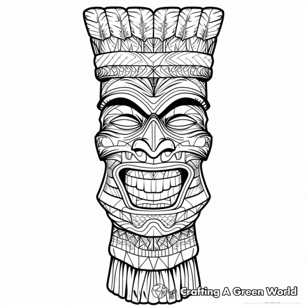 Tiki Coloring Pages - Free & Printable!