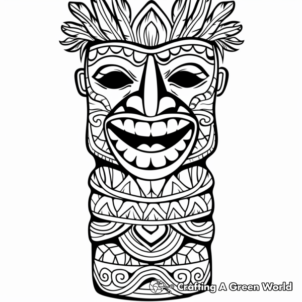 Tiki Coloring Pages - Free & Printable!