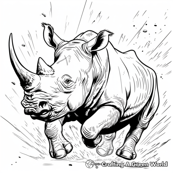 Rhino Coloring Pages - Free & Printable!