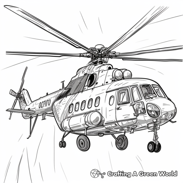 Helicopter Coloring Pages - Free & Printable!