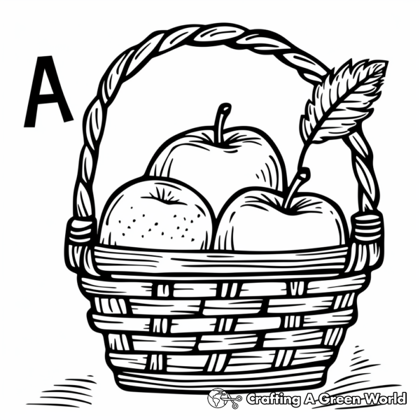 A Is For Apple Coloring Pages - Free & Printable!