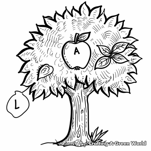 A Is For Apple Coloring Pages - Free & Printable!