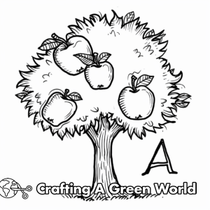 A Is For Apple Coloring Pages - Free & Printable!