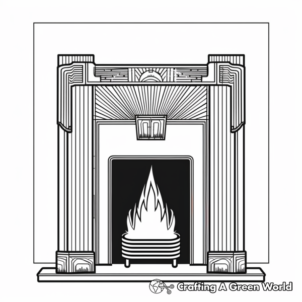 Fireplace Coloring Pages - Free & Printable!