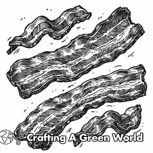 Bacon Coloring Pages - Free & Printable!