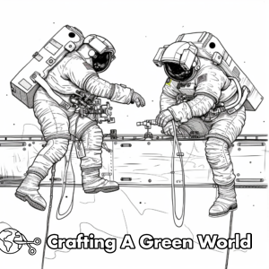 International Space Station Coloring Pages - Free & Printable!