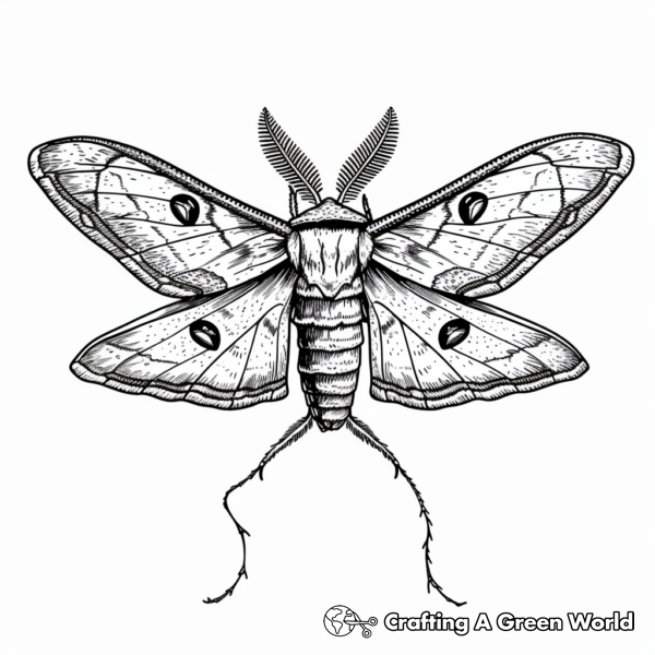 Moth Coloring Pages - Free & Printable!