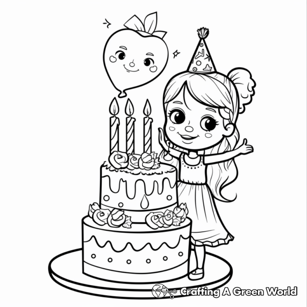 Birthday Card Coloring Pages - Free & Printable!