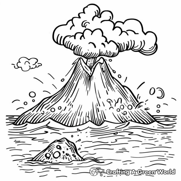 Volcano Coloring Pages - Free & Printable!