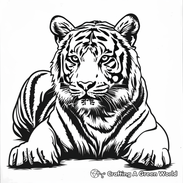Bengal Tiger Coloring Pages - Free & Printable!