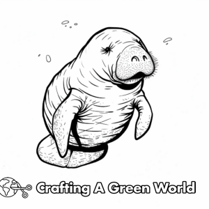 Manatee Coloring Pages - Free & Printable!