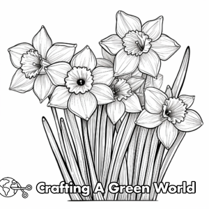 Spring Flowers Coloring Pages - Free & Printable!