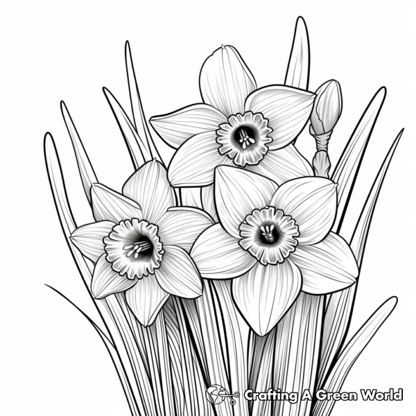 Spring Flowers Coloring Pages - Free & Printable!
