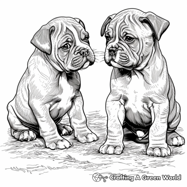 Boxer Puppy Coloring Pages - Free & Printable!