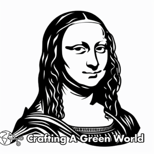 Mona Lisa Coloring Pages - Free & Printable!
