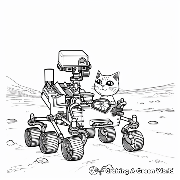 Space Cat Coloring Pages - Free & Printable!