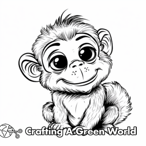 Monkey Coloring Pages - Free & Printable!