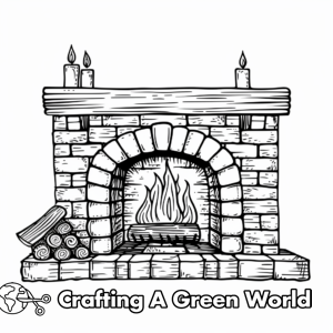 Fireplace Coloring Pages - Free & Printable!
