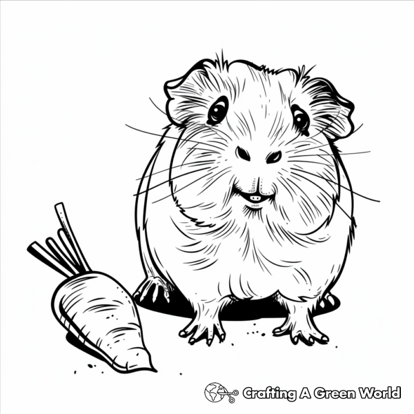 Guinea Pig Coloring Pages - Free & Printable!