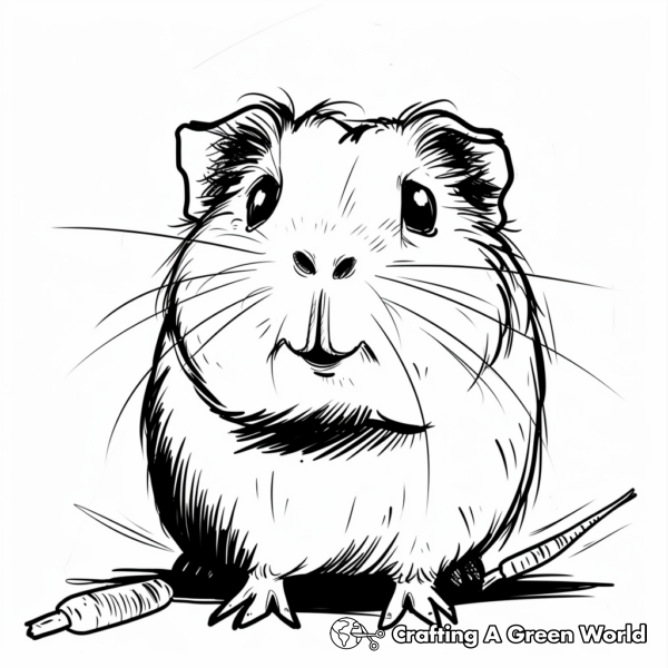 Guinea Pig Coloring Pages - Free & Printable!