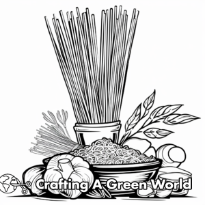 Spaghetti Coloring Pages - Free & Printable!