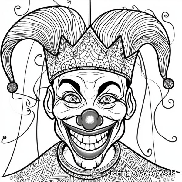 Mardi Gras Coloring Pages - Free & Printable!