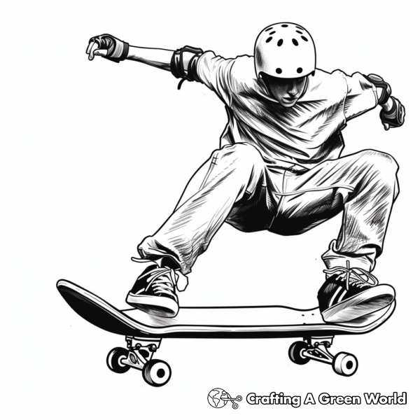 Skateboard Coloring Pages - Free & Printable!