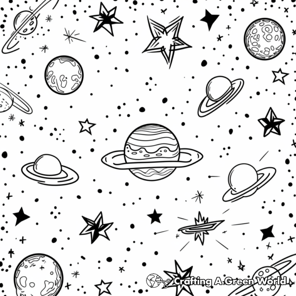 Space Coloring Pages - Free & Printable!