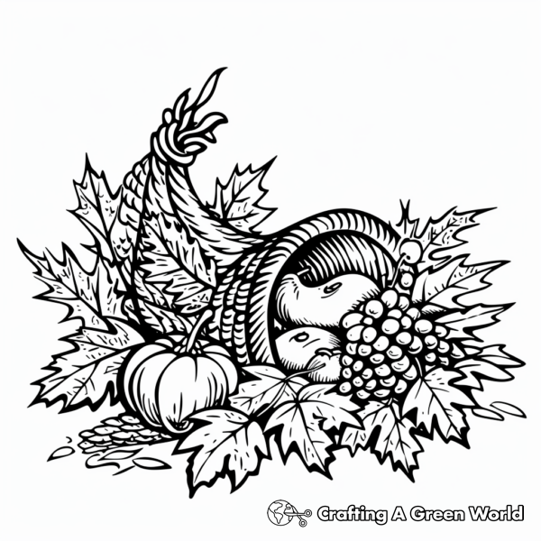 Cornucopia Food Coloring Pages - Free & Printable!