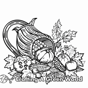 Cornucopia Food Coloring Pages - Free & Printable!