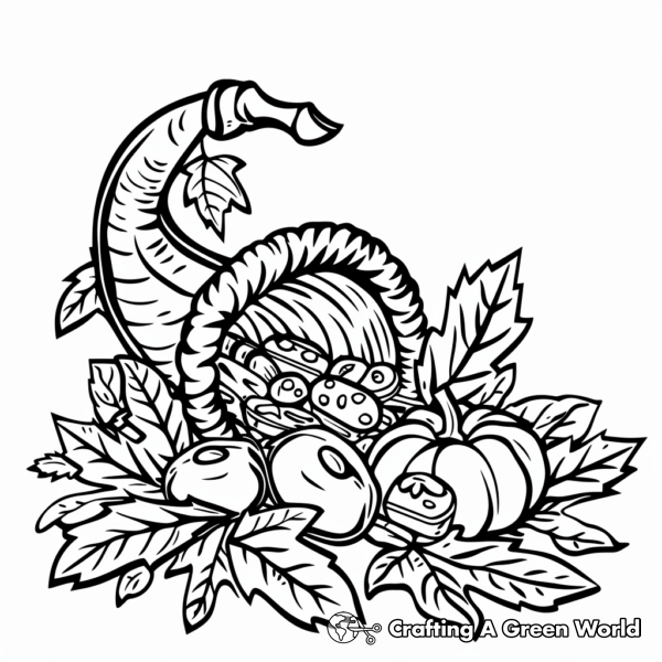 Cornucopia Food Coloring Pages - Free & Printable!