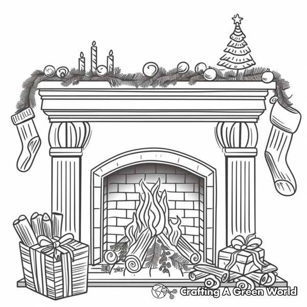 Fireplace Coloring Pages - Free & Printable!