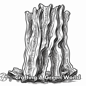 Bacon Coloring Pages - Free & Printable!